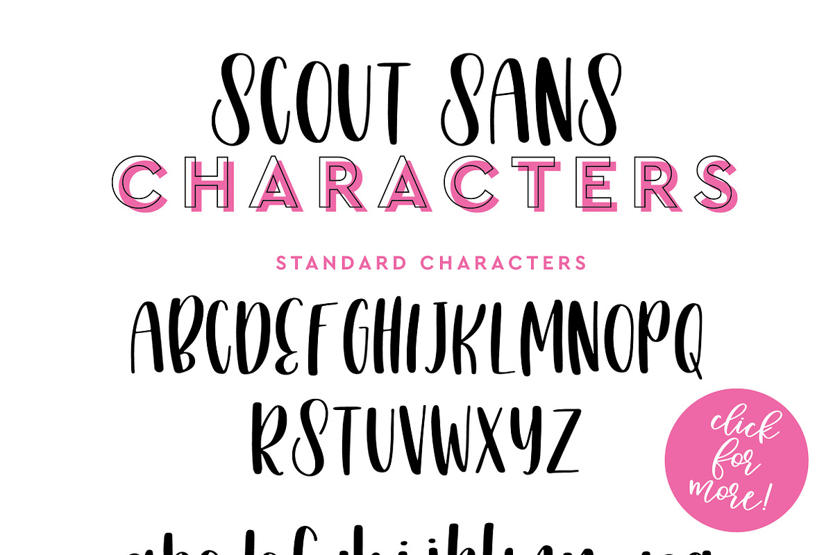 Scout Sans Handwritten Font, a Sans Serif Font by Hewitt Avenue