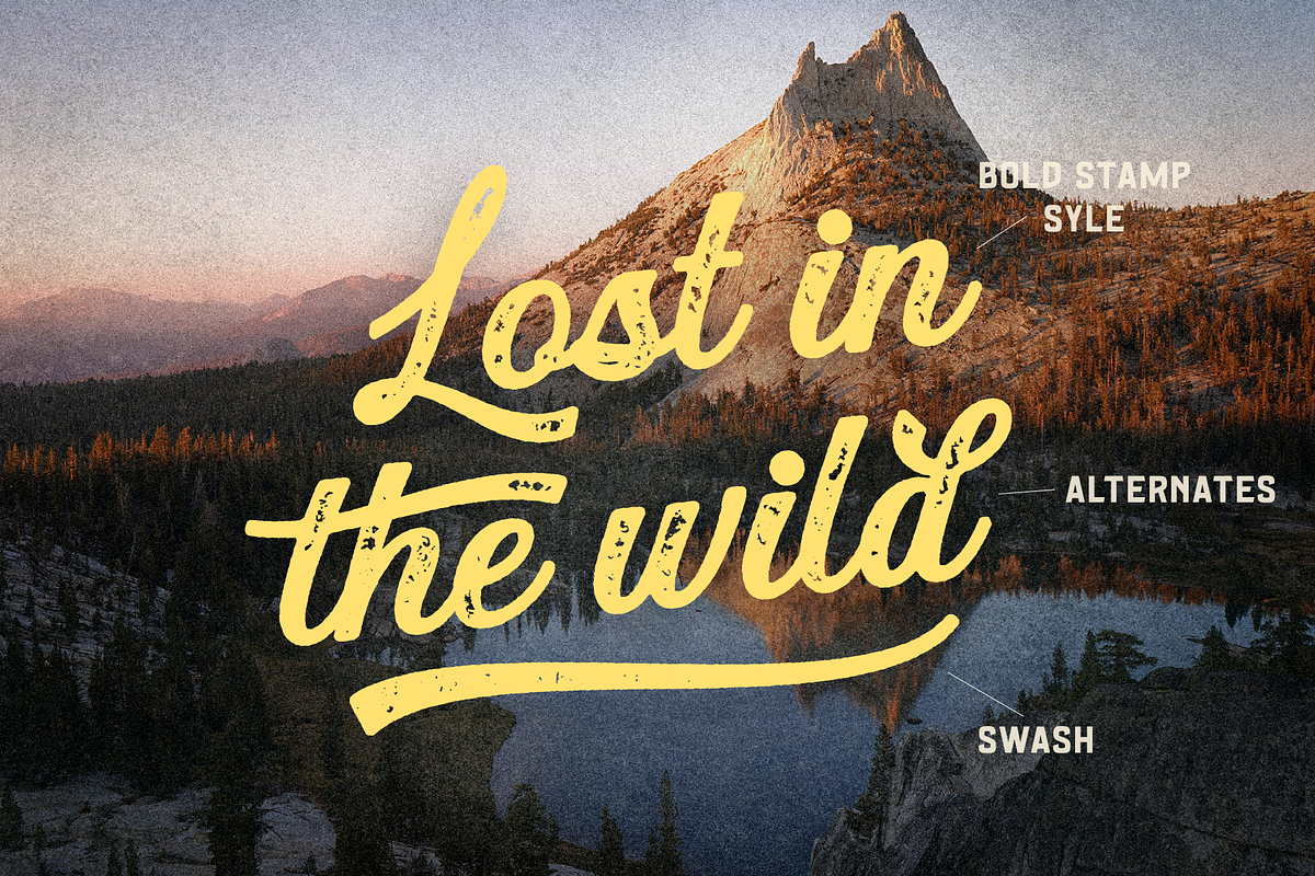 Mountain Lake, a Script Font by Larin Type Co.