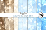 Seamless Blue & Brown Bokehs | Graphic Patterns ~ Creative Market