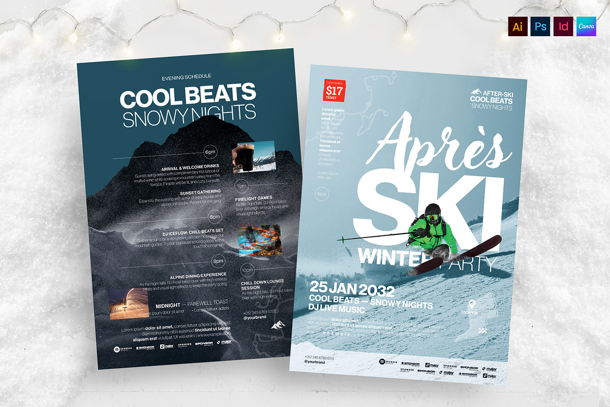 Apres Ski Flyer Template, a Flyer Template by BrandPacks