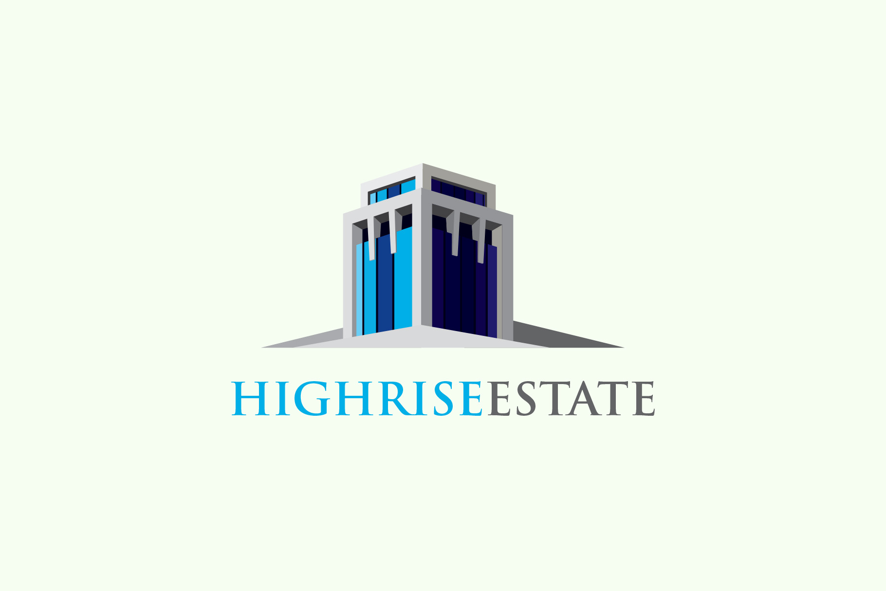 HIGH RISE ESTATE Logo | Branding & Logo Templates ~ Creative Market