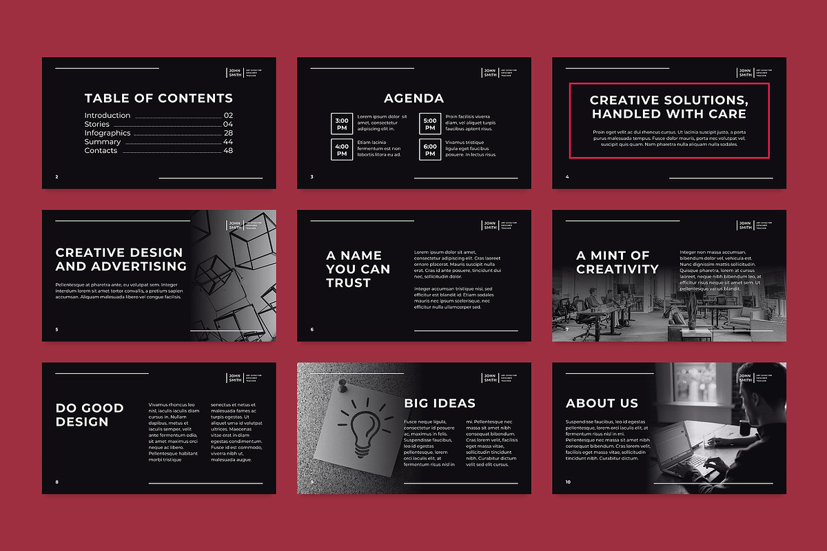 Presentation Art Director, a Presentation Template by TemplatesNow!
