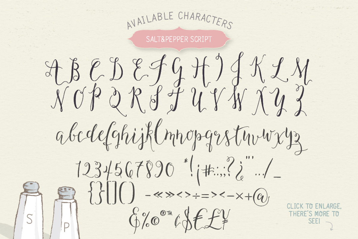 Salt & Pepper font duo, a Script Font by Lisa Glanz