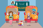 Back to school New Normal, an Education Illustration by Cute Little ...