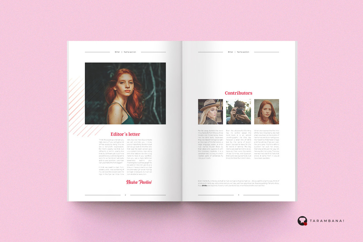 Bitter - Magazine Template, a Magazine Template by Plan B