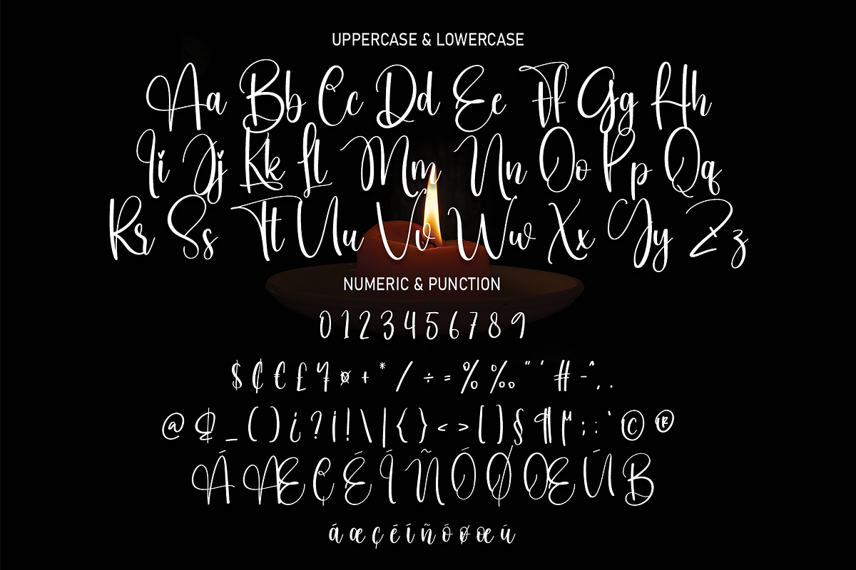 Candle | Script Font, a Script Font by Scratchones