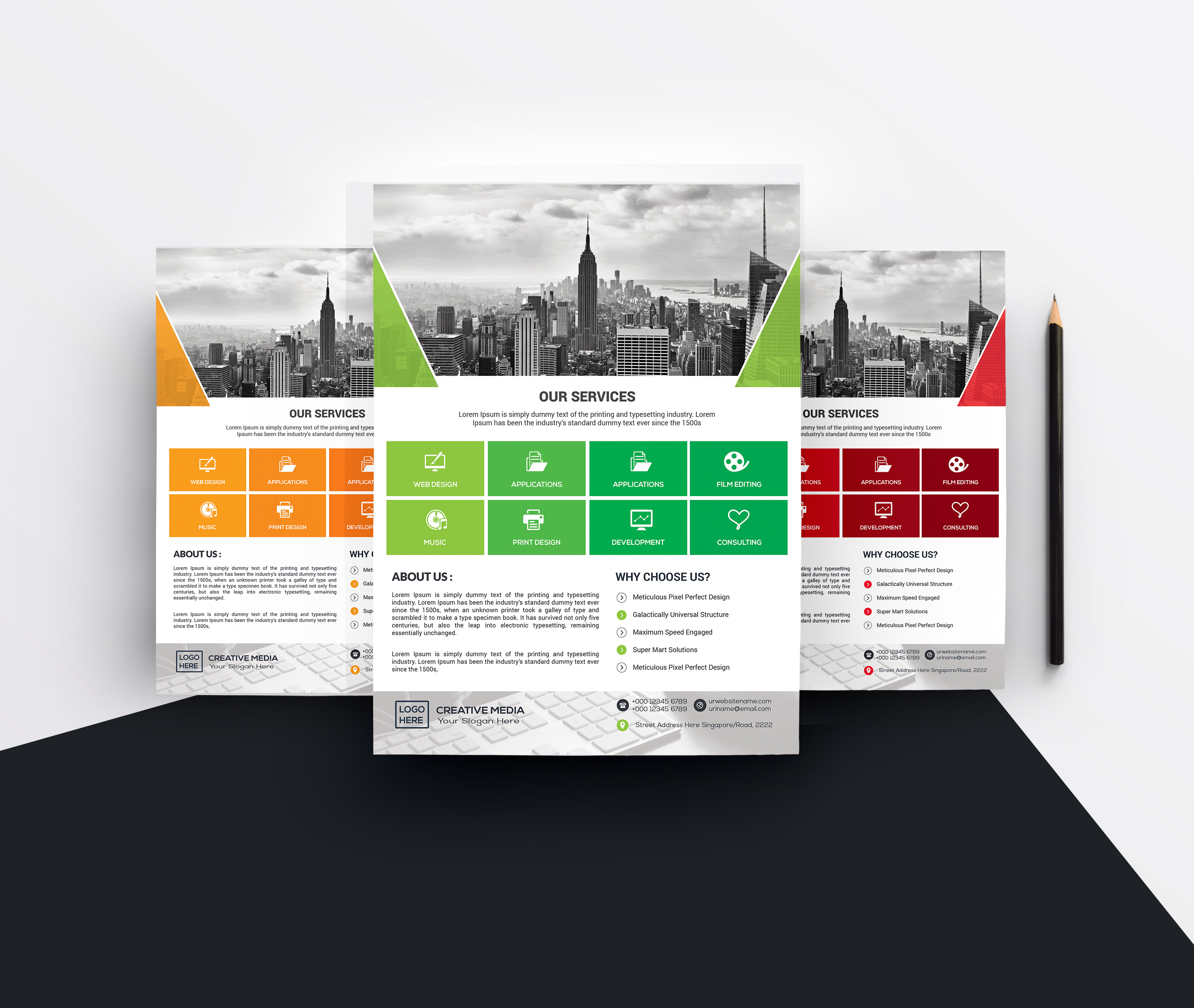 Flyers, a Flyer Template by Genereux Art | Creative Market