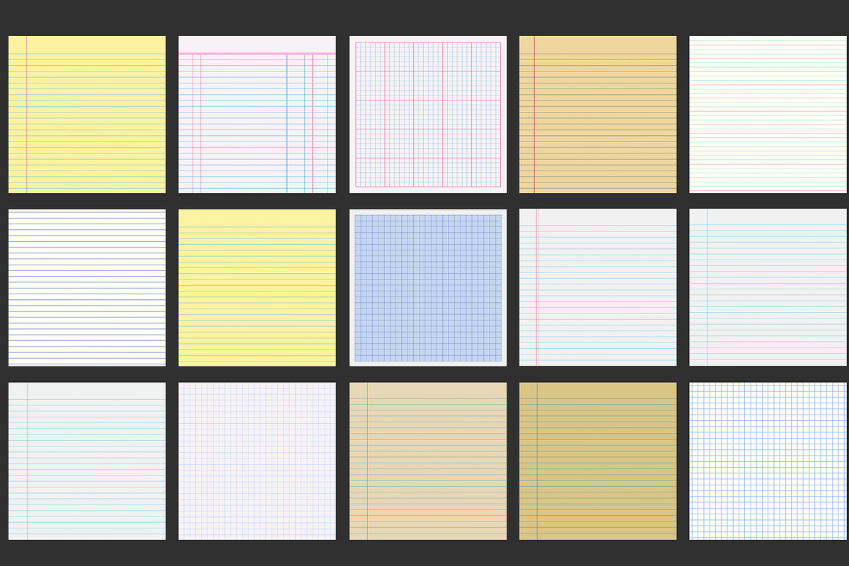 Notebook digital paper, a Texture Graphic by Paper Farms
