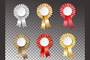 Ribbon Labels, Winner badge set, an Object Graphic by MalinaShop