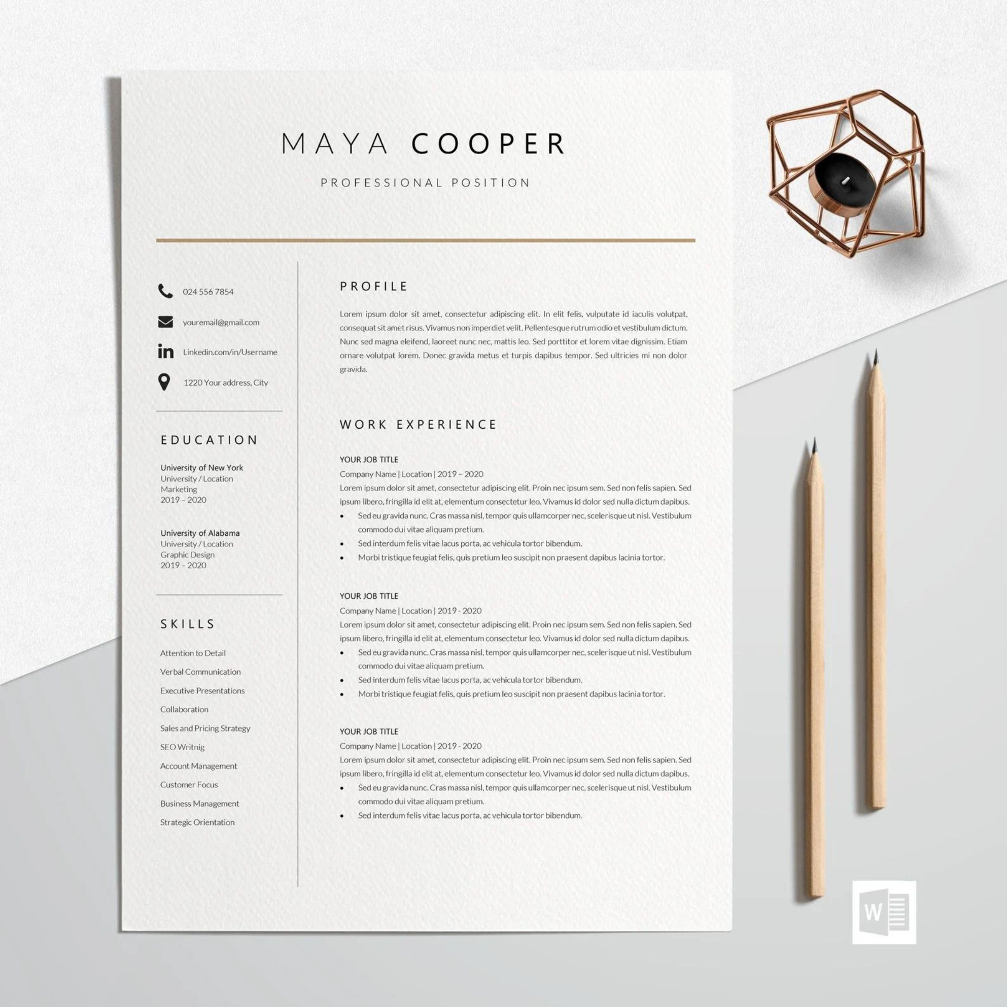Easy Resume Template, a Resume Template by LucaTheme
