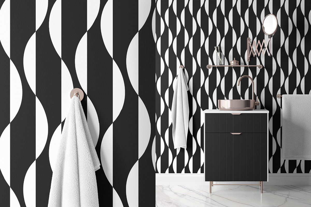 Wavy Geometric Pattern, a Graphic by MalyskaStudio