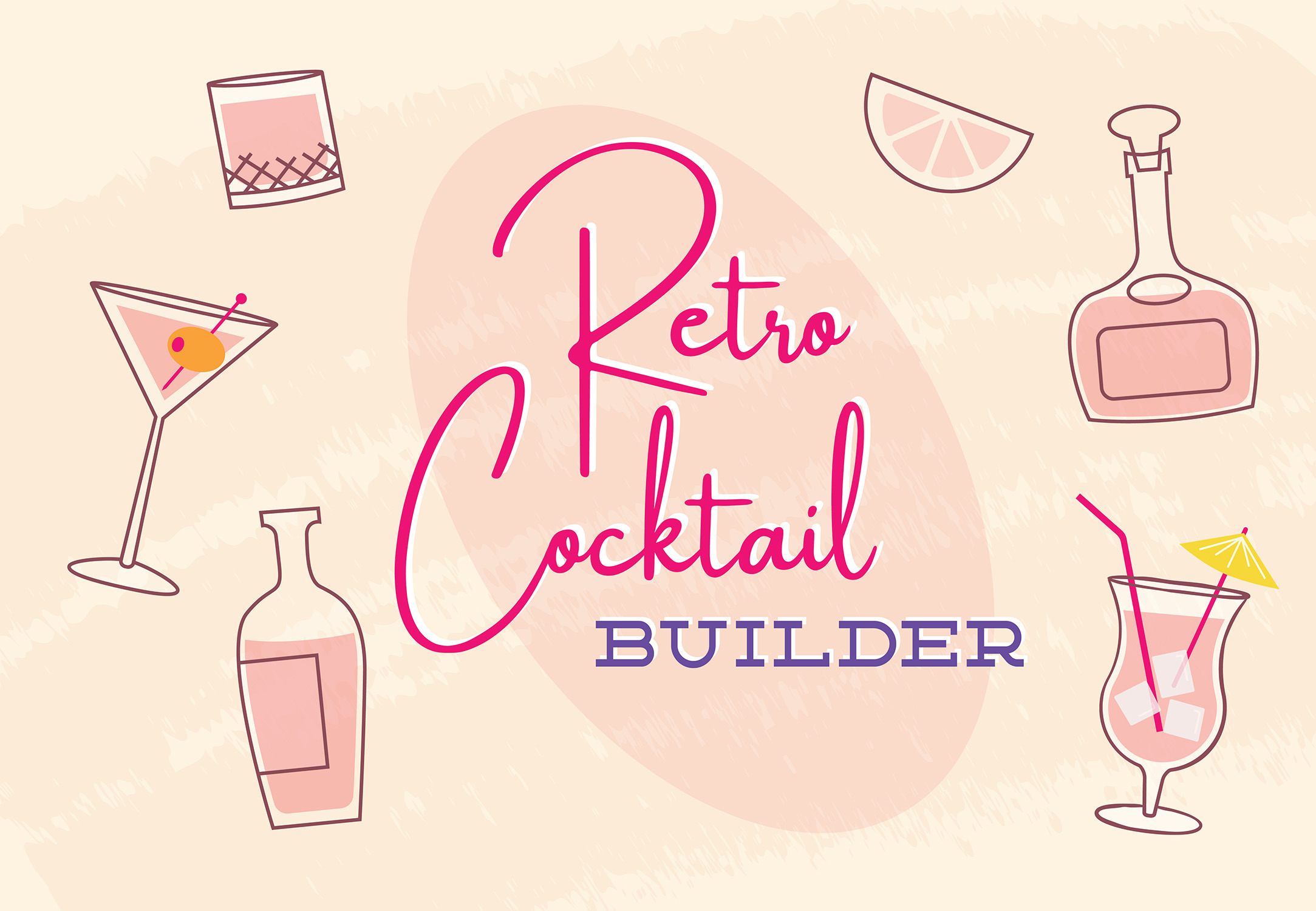 Mid-Century Cocktail Builder