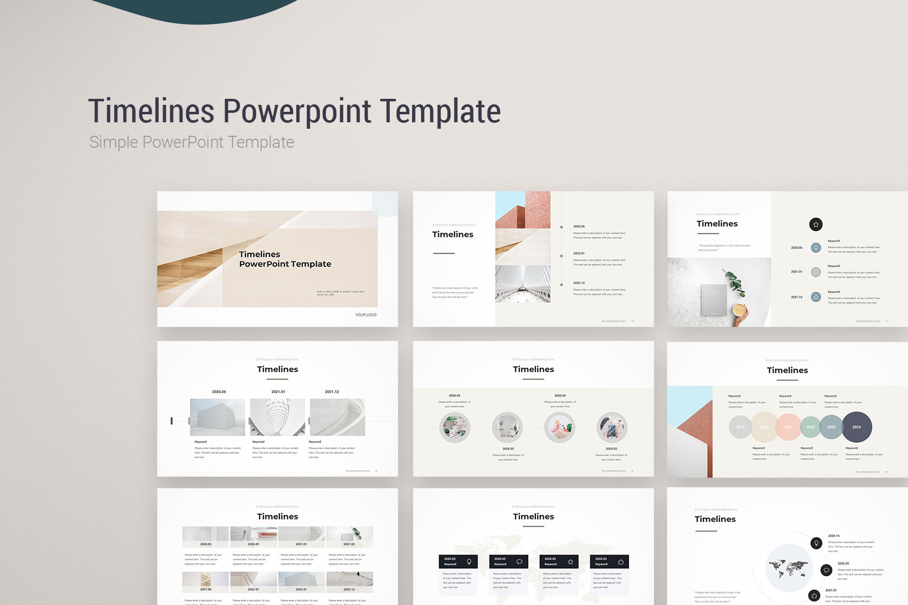 Timeline PowerPoint Template, a Presentation Template by CreativityForest