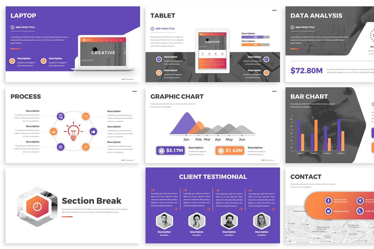 Digi - Digital Powerpoint Template, a Presentation Template by SlideFactory