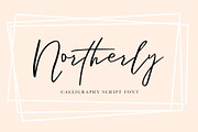 Northerly, a Script Font by Affinity Grove