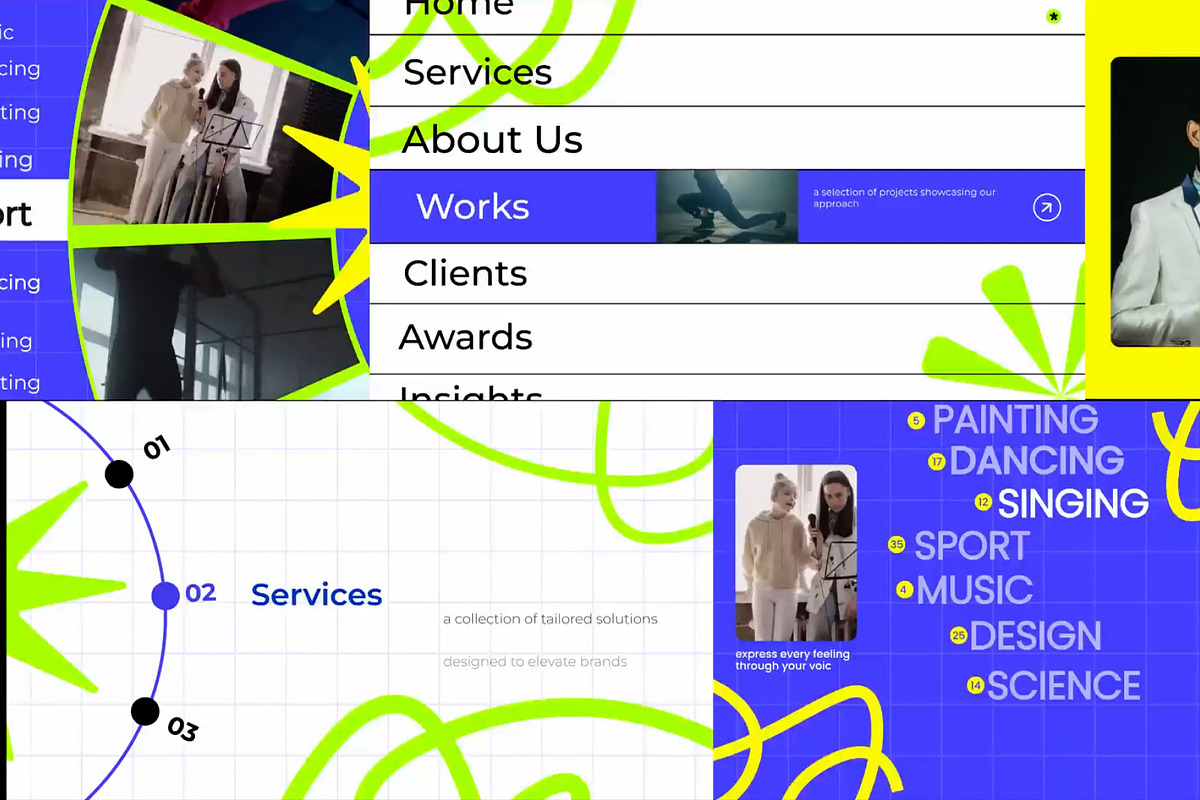 Modern Sliding Text Animation, a Social Media Template by Loin Studio