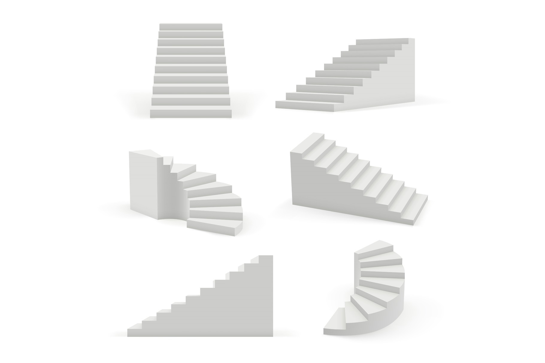 Stairs modern. 3d white, a Background Graphic by Onyx