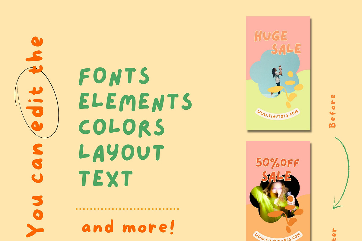 Tiny Tots Story Templates Canva, a Social Media Template by Hell Yeah ...
