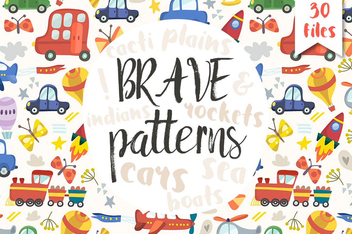 Brave patterns | Graphic Patterns ~ Creative Market