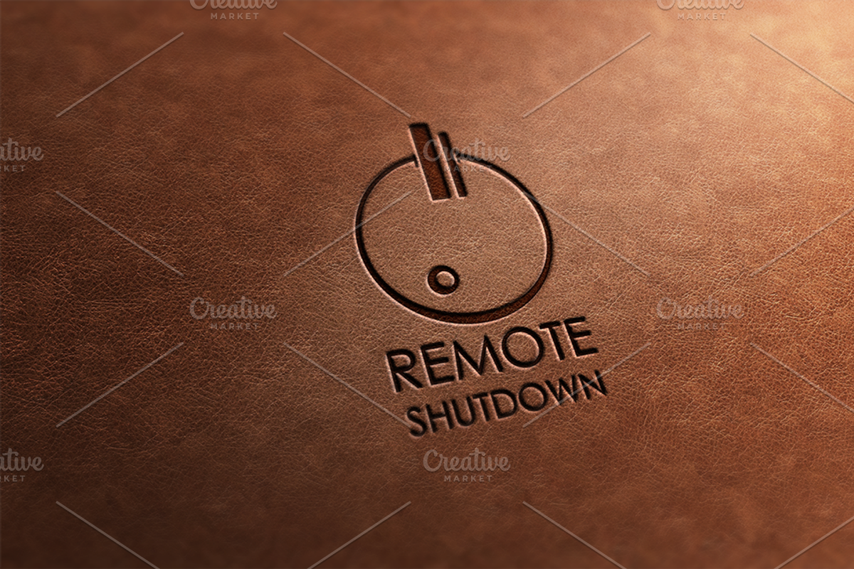 Remote Shutdown Logo Design, a Branding & Logo Template by Florin Chitic