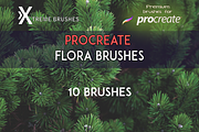 Procreate Flora Brushes, a Brush Add-On by Extreme Brushes