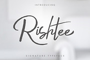 Rishtee Signature Font, a Script Font by khurasan