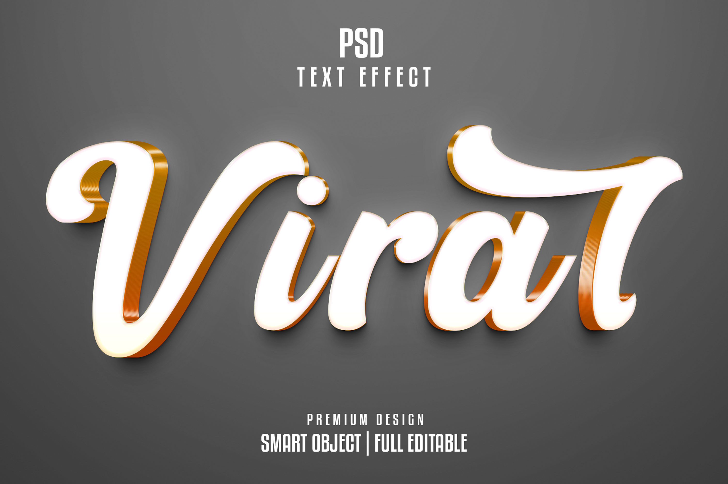 Viral 3D Text Effect, a Layer Style Add-On by himelgfx
