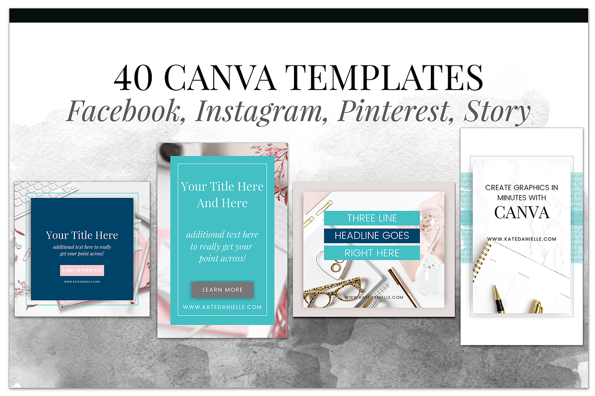 Canva Templates Set, a Social Media Template by Gorgeous Graphics