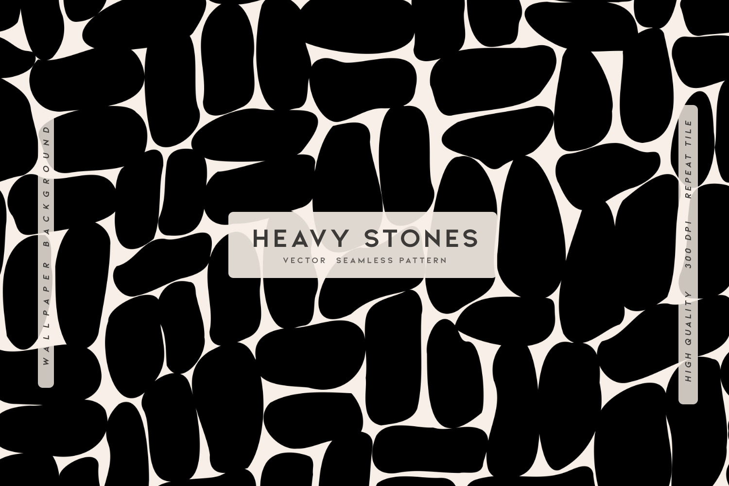 Heavy Stones, a Pattern Graphic by MalyskaStudio