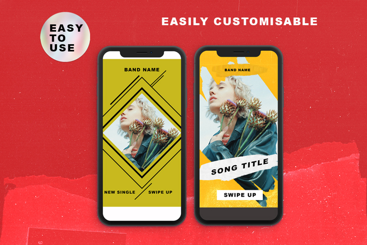 10 INSTAGRAM TEMPLATES FOR MUSICIANS, a Social Media Template by Miller ...