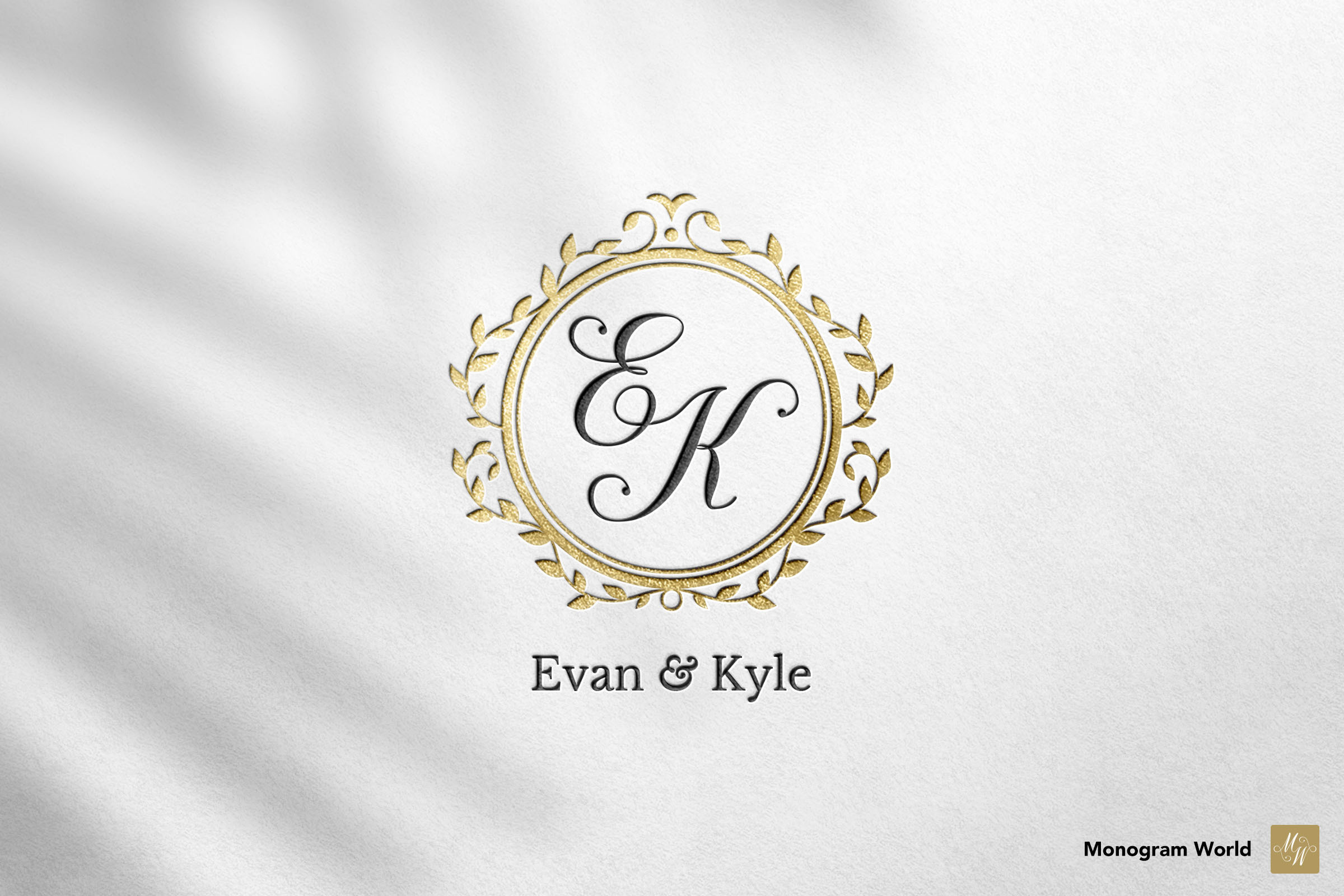 Wedding Monogram EK, a Branding & Logo Template by Monogram World