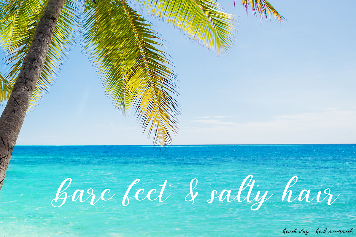 Beach Day - A Handwriting Font | Creative Market