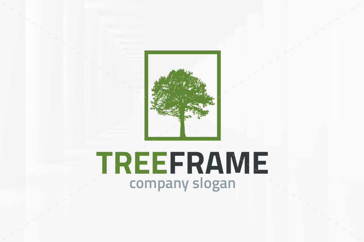 Tree Frame Logo Template, a Branding & Logo Template by LOGOMAGINE