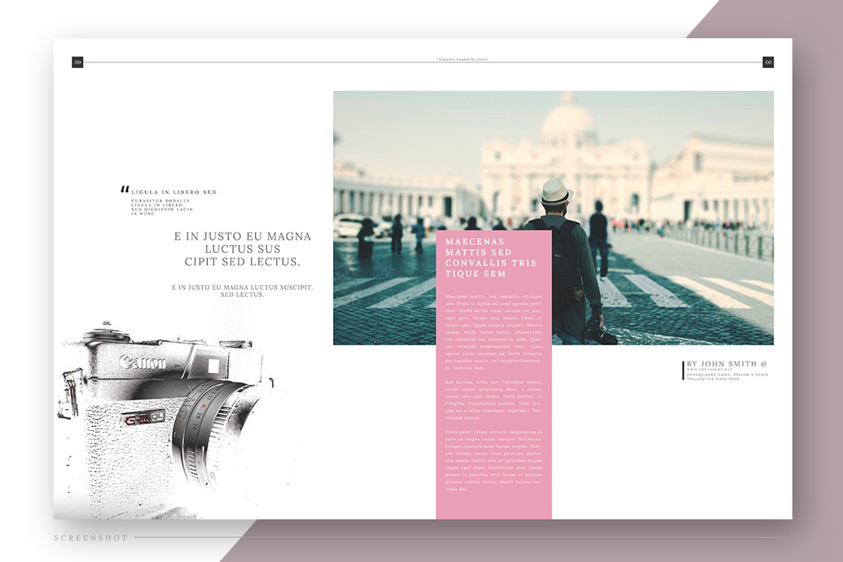 Pink Flower - Magazine Template, a Magazine Template by pmvch