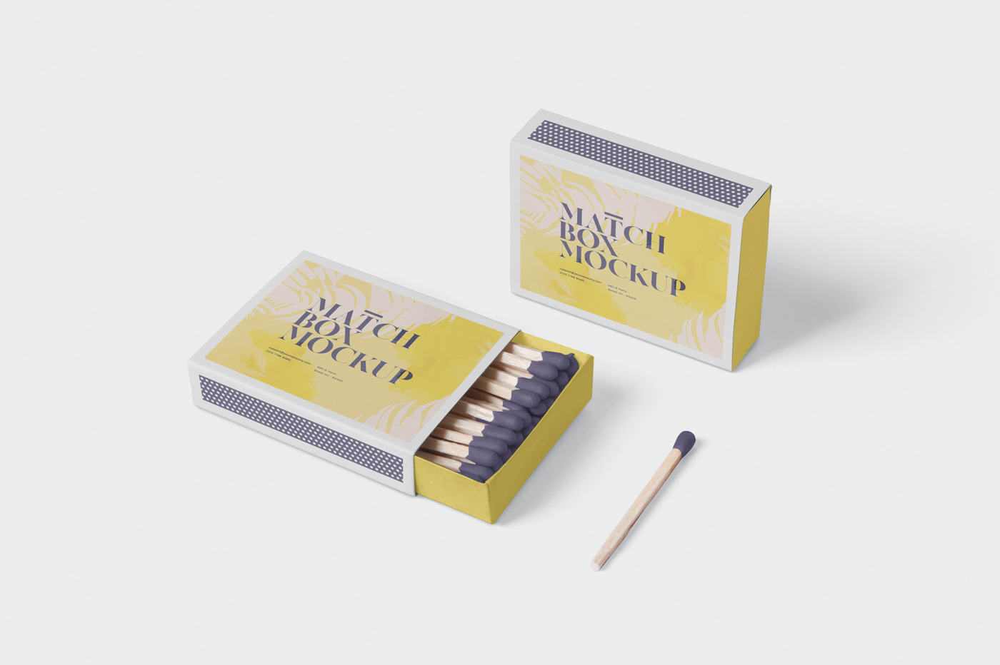 Match Box Mock-Up, a Packaging Mockup by GfxFoundry | Creative Market