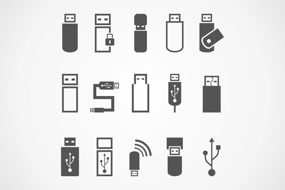 Usb an icon, an Icon by Vector