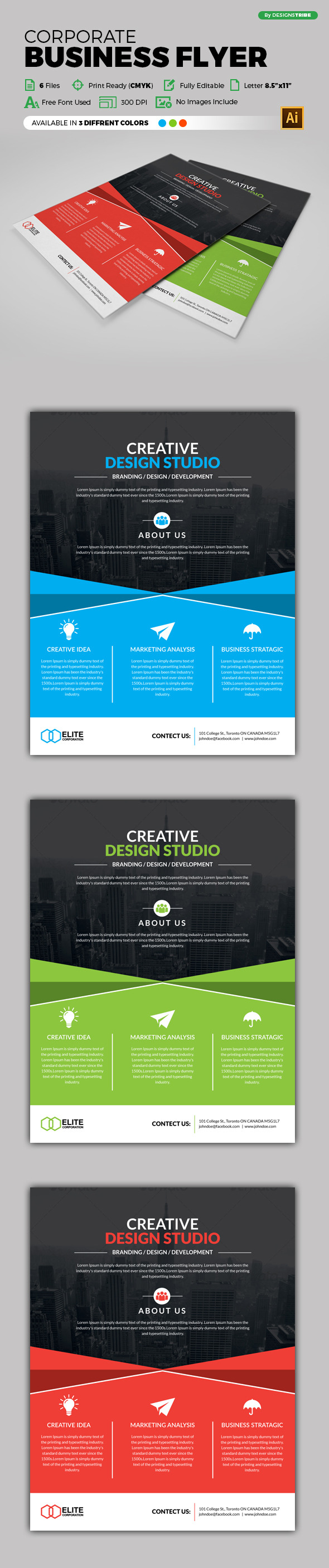 Flyer 81, a Flyer Template by Design'sTRIBE | Creative Market