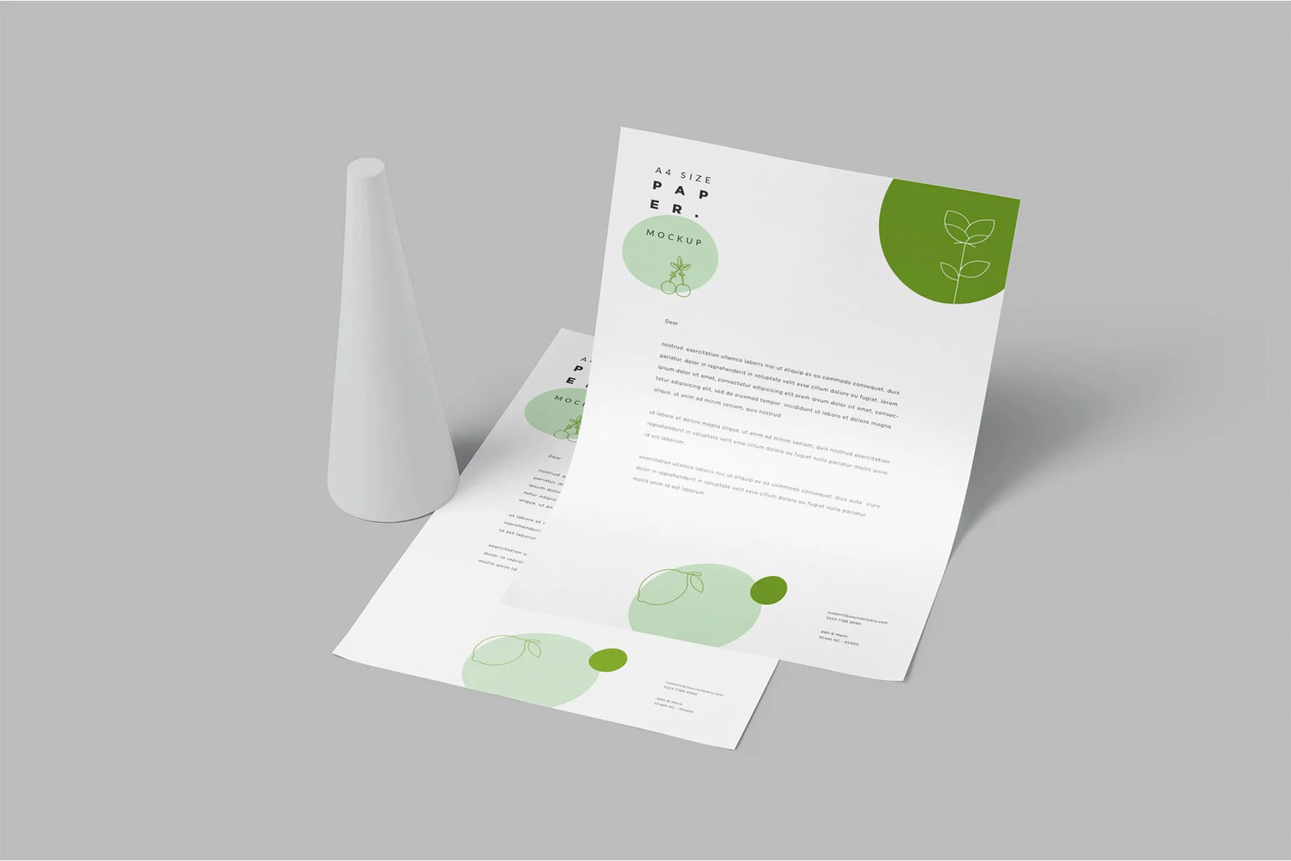 A4 Size Paper Mockup