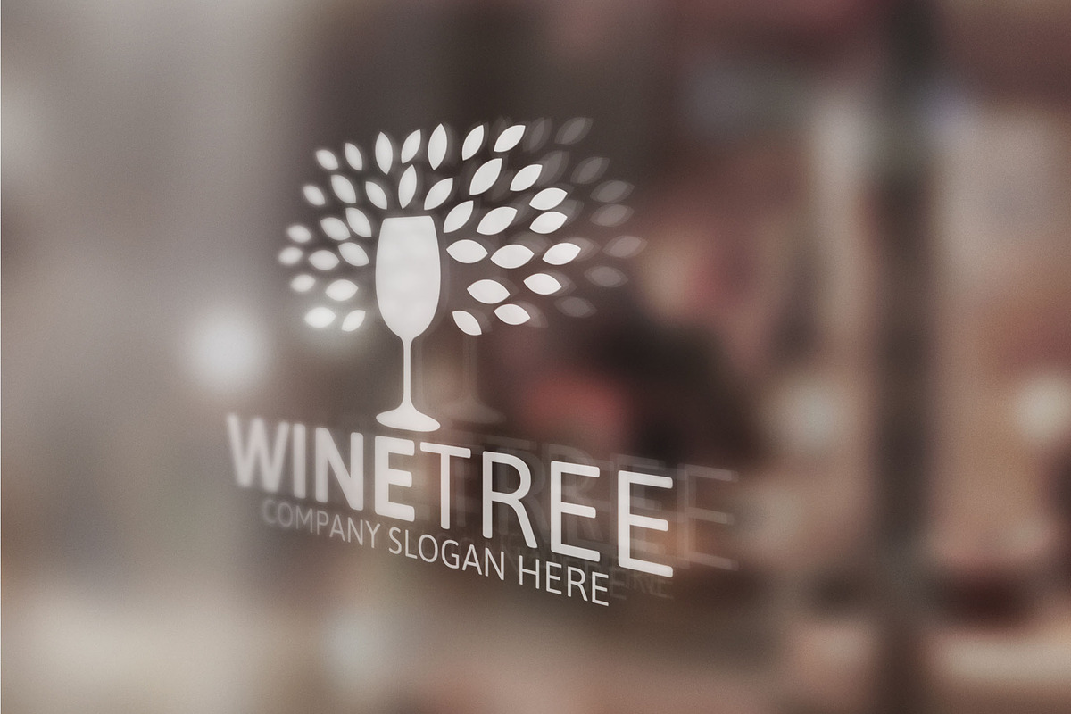 Wine Tree Logo, a Branding & Logo Template by Josuf Media | Creative Market