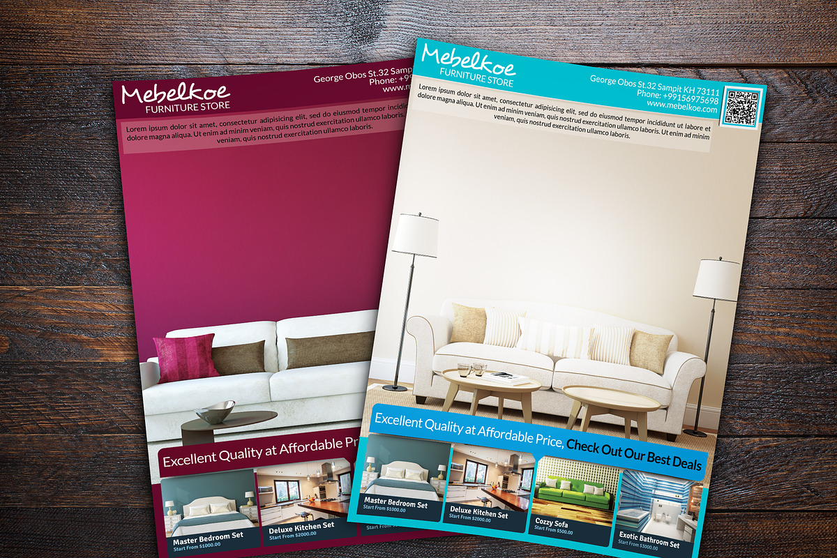 Furniture and Interior Store, a Flyer Template by Design Addict
