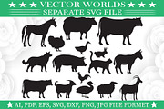 Farm Animals Svg, Farm, Animal Svg, an Object Graphic by VectorWorlds