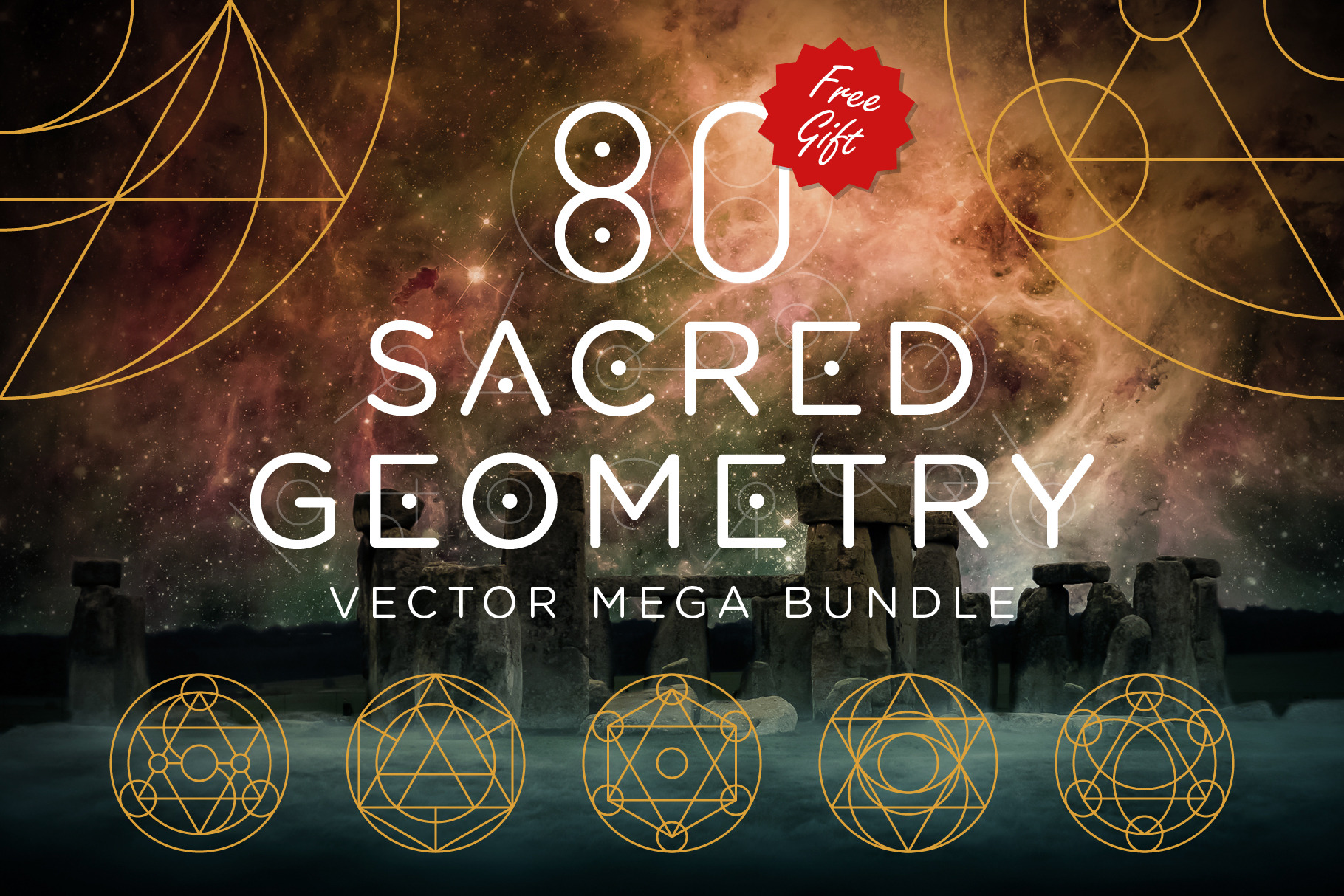 Sacred Geometry Vector Megabundle, an Illustration by ARTE MIGUEL