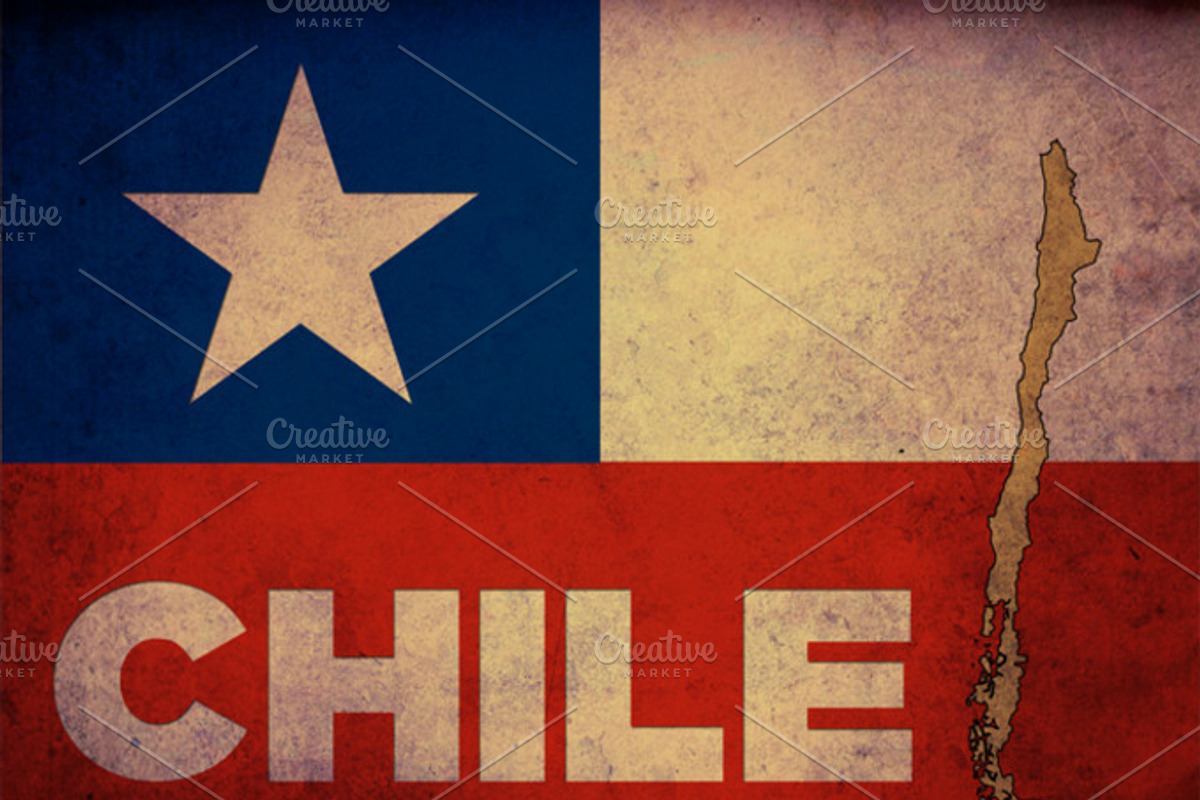 Chile poster, an Illustration by Peninsula Print Shop