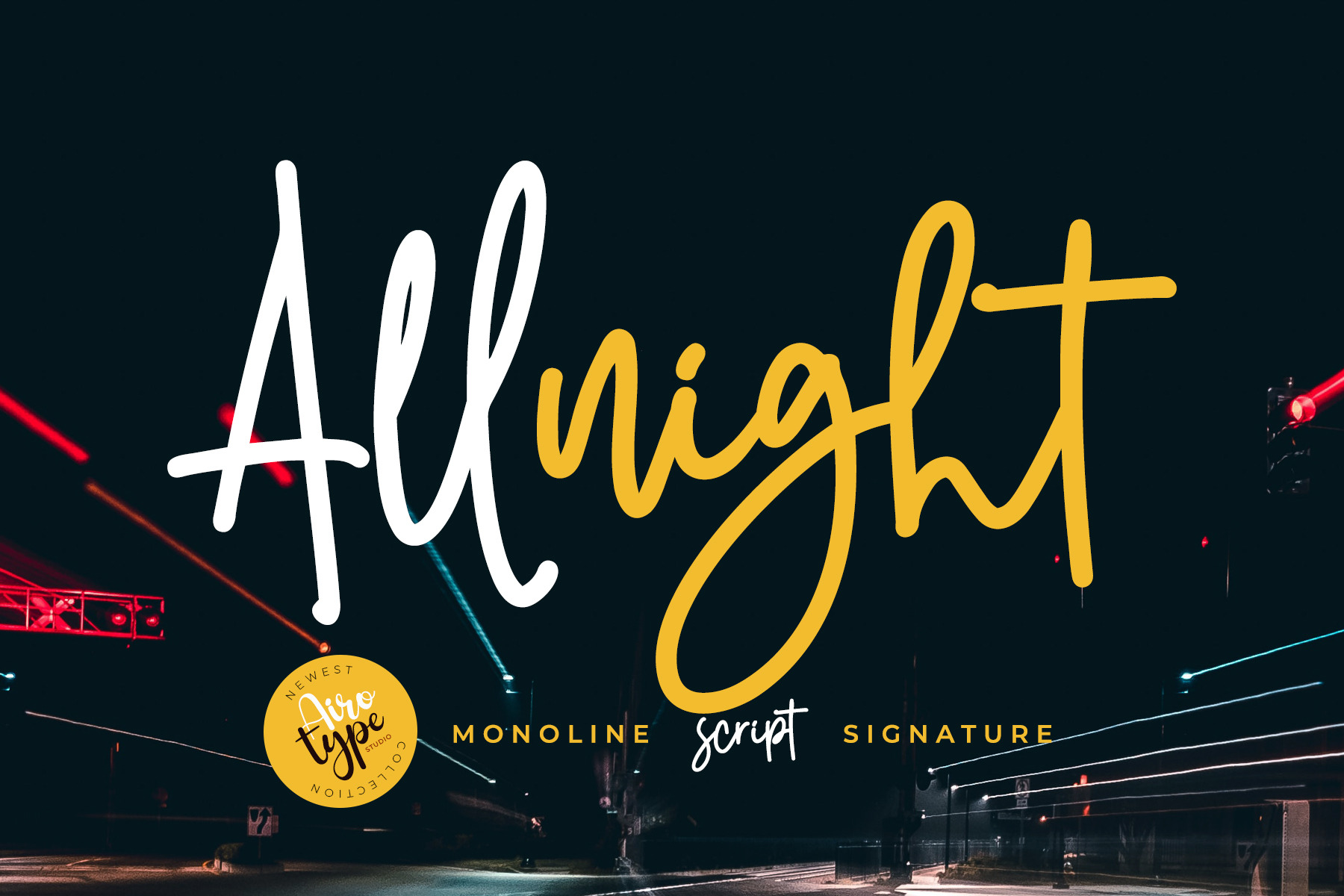 Allnight - Modern Handwritten Font