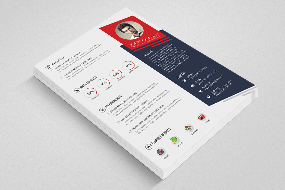 Stylish Word CV Resume Template, a Resume Template by Business Flyers