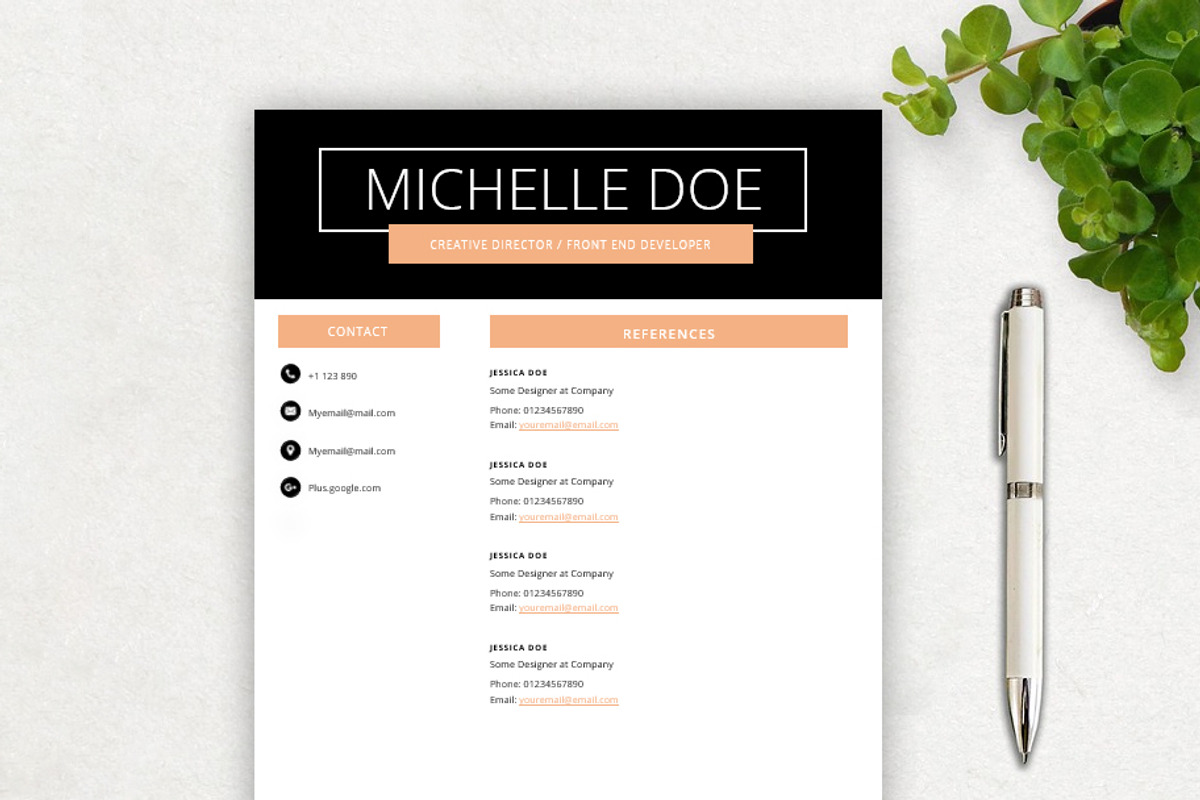 DH Resume2 (4 Pages), a Resume Template by dkcreatives
