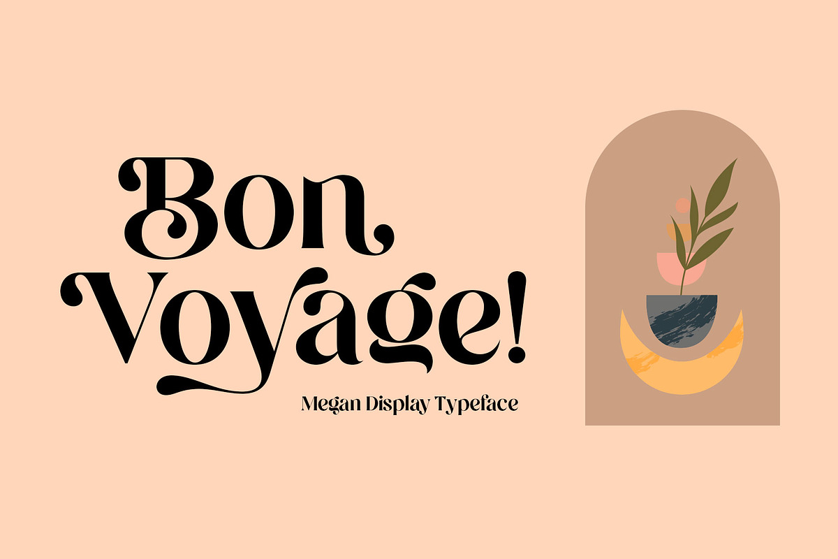 Megan Display Font, a Sans Serif Font by INKSUN™