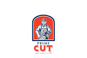 Prime Cut Master Butchers Logo, a Branding & Logo Template by patrimonio