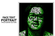 Face Text Portrait Ps Action, an Action Add-On by Studio Retouch