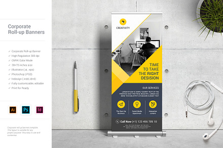 Roll-Up Banner | Creative Market
